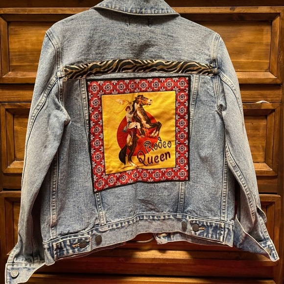 red cowgirl | Jackets & Coats | Vintage Western Jean Jacket | Poshmark